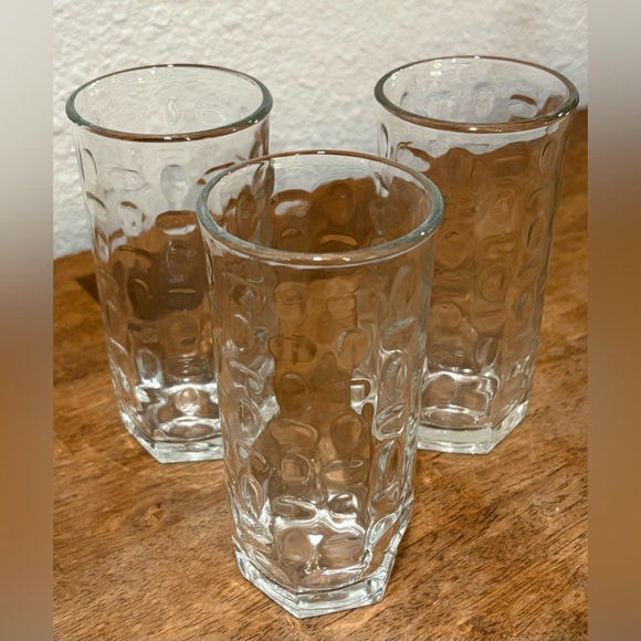 Dining | Vintage Crisa Juice Glasses Mid Century Dimpled Tumblers Set ...